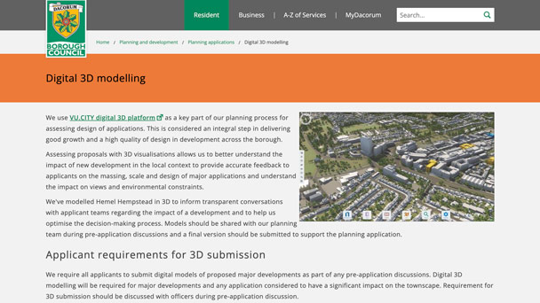 Dacorum Borough Council - Digital 3D Modelling in Planning Applications ...