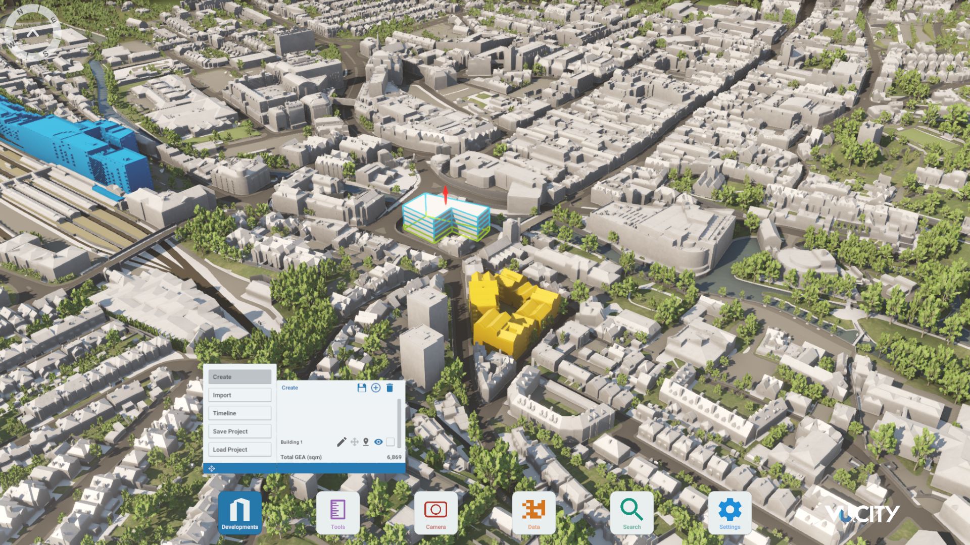 3D Model of Guildford & Digital Twin for Urban Planning & Design