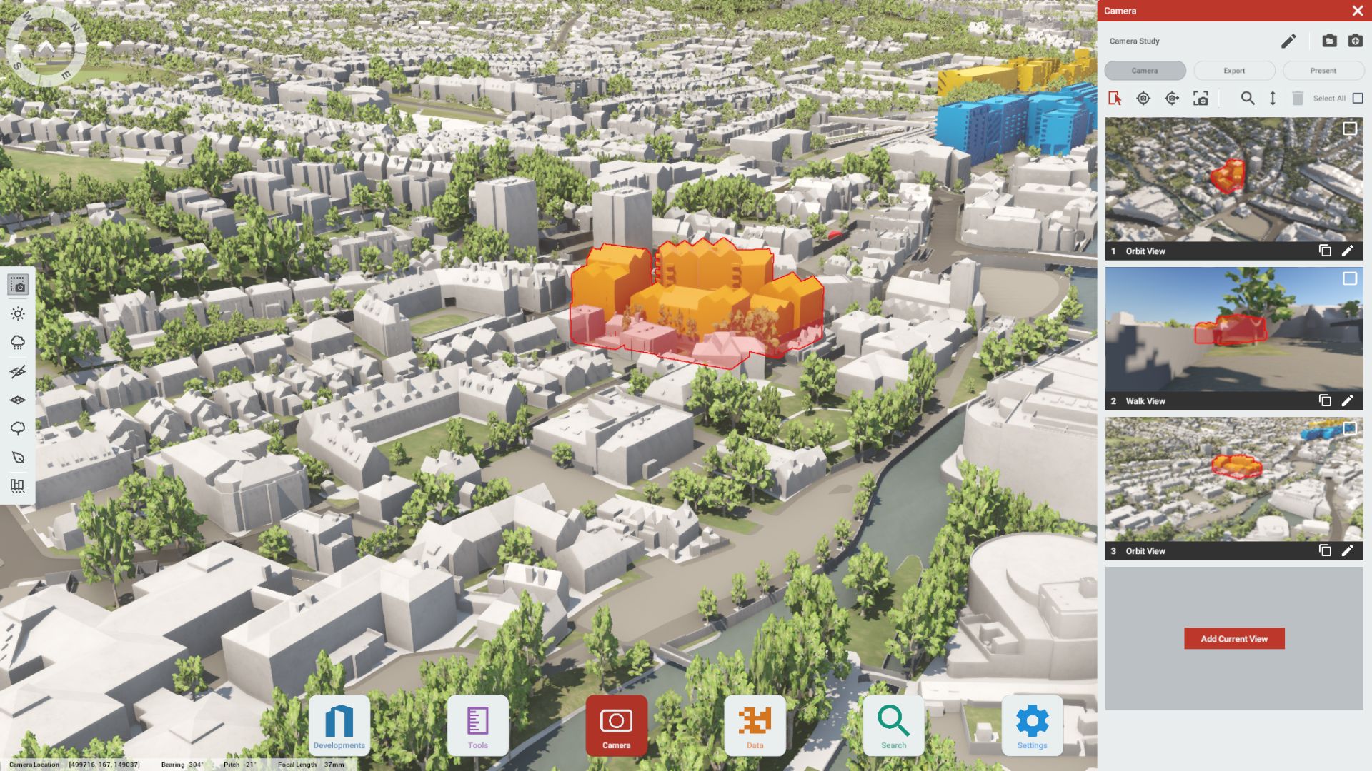 3D Model of Guildford & Digital Twin for Urban Planning & Design